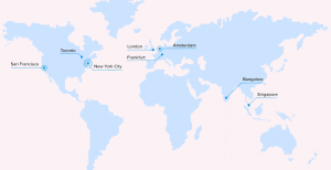 DigitalOcean Data Center locations, Map - Cloud Infrastructure ...