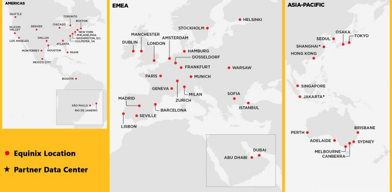 Equinix Data Center Locations, Map, Colocation, Cloud - Equinix Datacenters